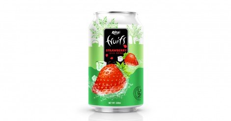 Private label products strawberry juice 330ml - OEM Manufacturing Beverages